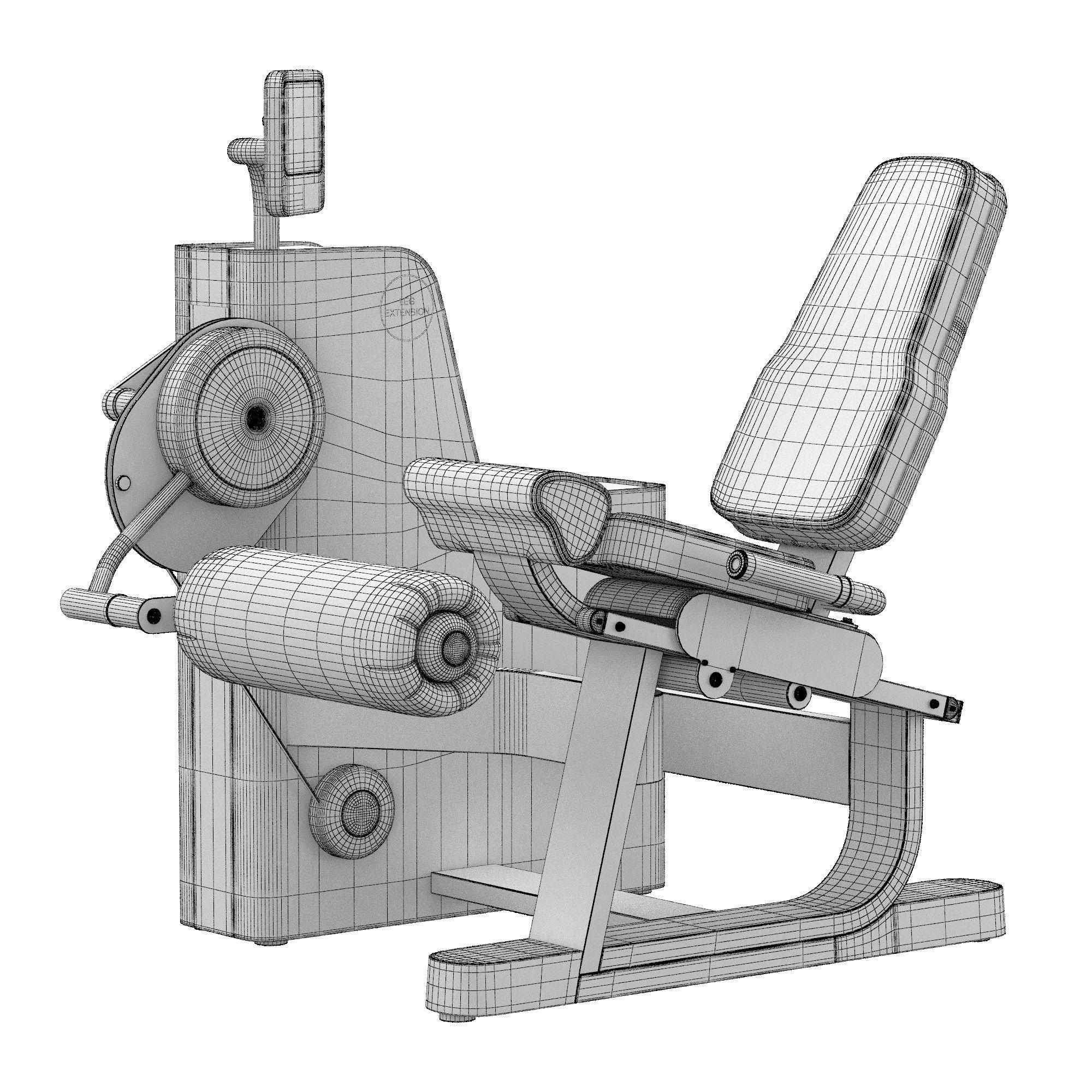 Biostrength Leg Extension 3D model | CGTrader