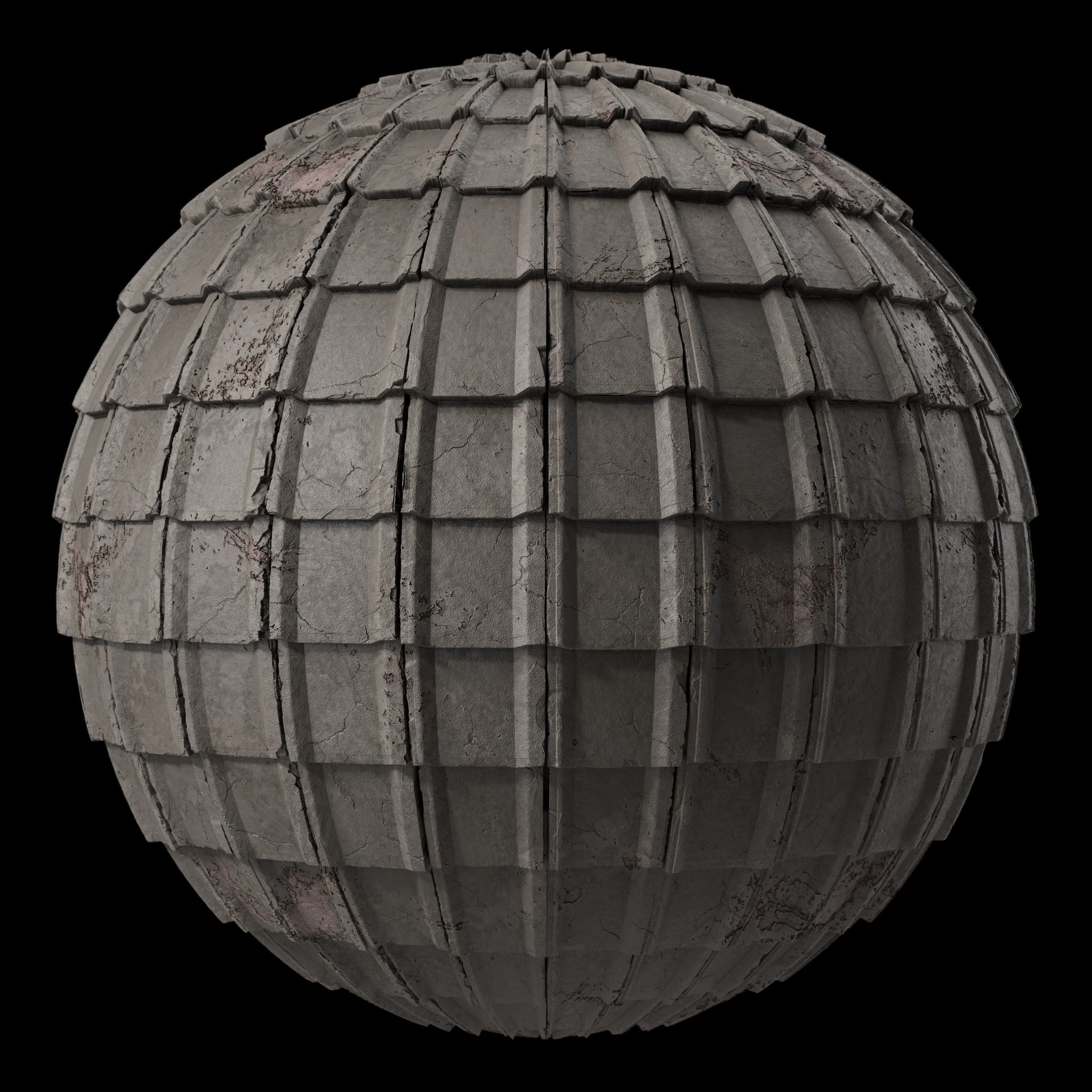 Texture Roof Tile Materials 67- Concrete Roofing by Sbsar Seamless Pbr ...