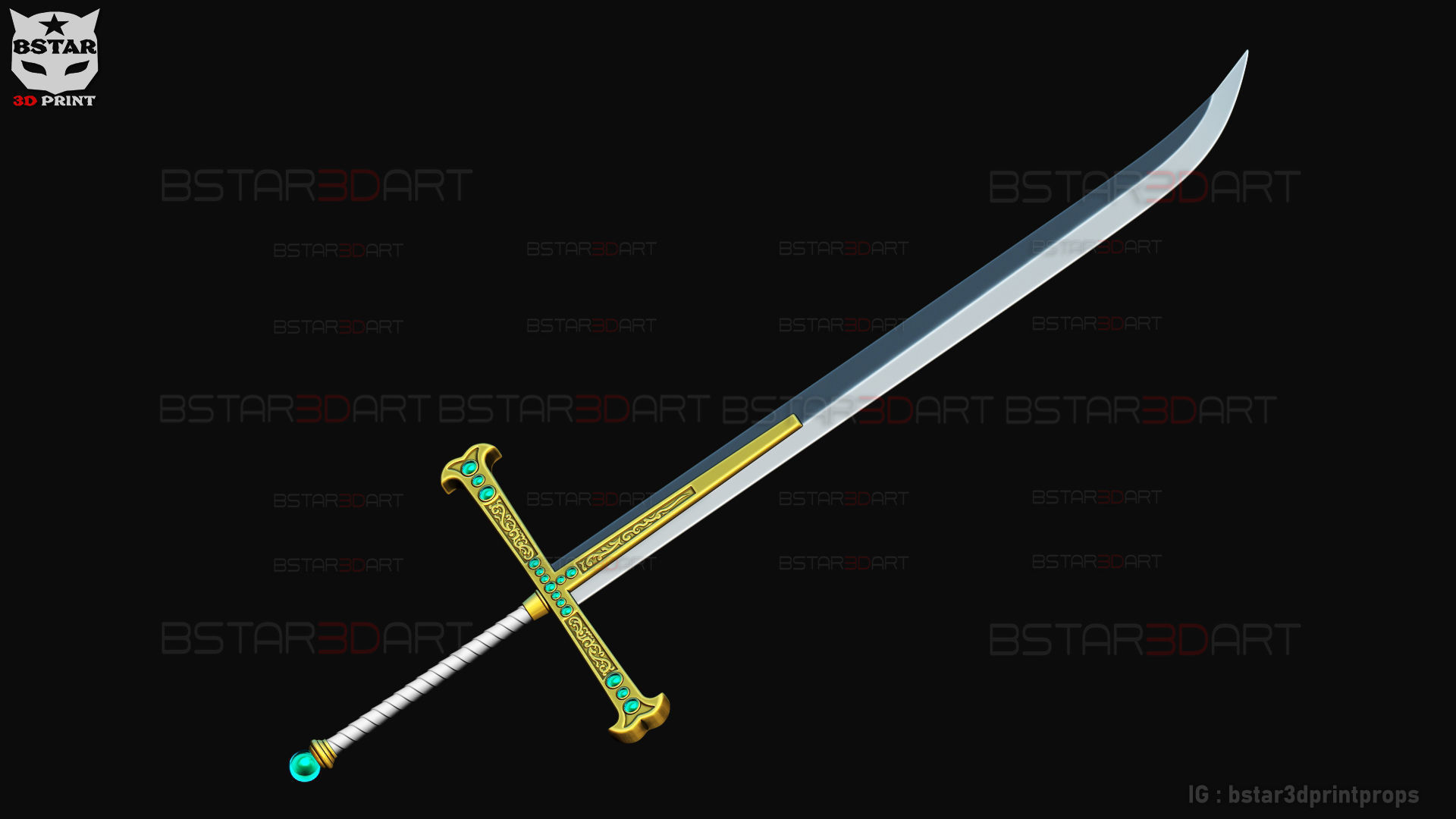 Yoru Sword - Mihawk Weapon High Quality - One Piece Live Action 3D ...