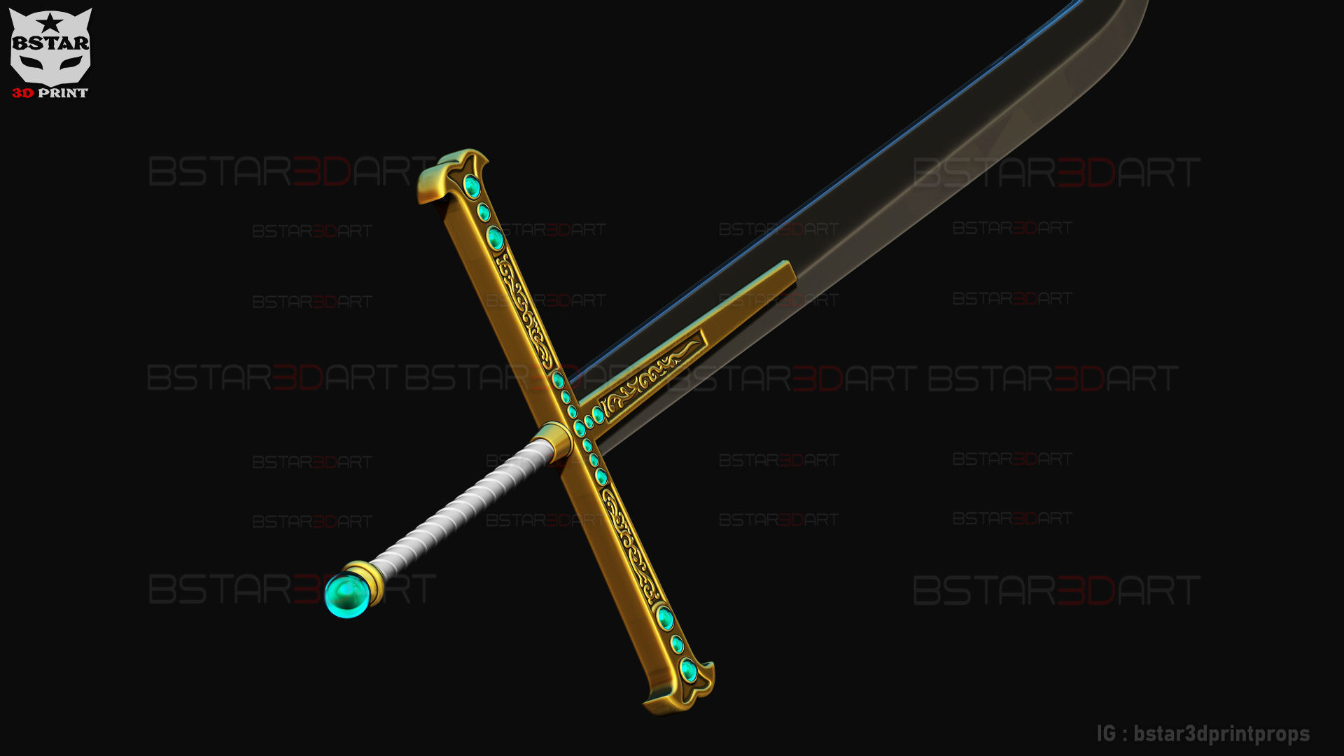Yoru Sword - Mihawk Weapon High Quality - One Piece Live Action 3D ...