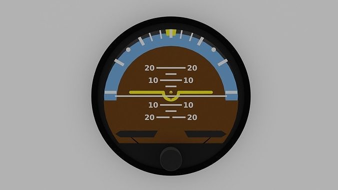 Attitude indicator 3D model | CGTrader