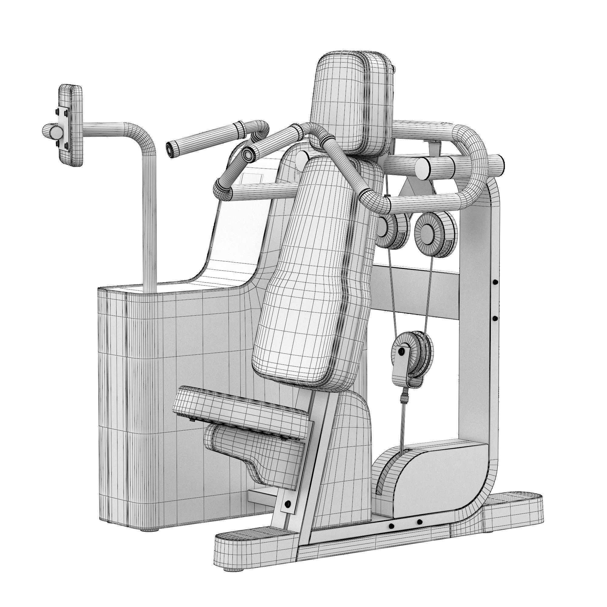 Biostrength Shoulder Press 3D model | CGTrader
