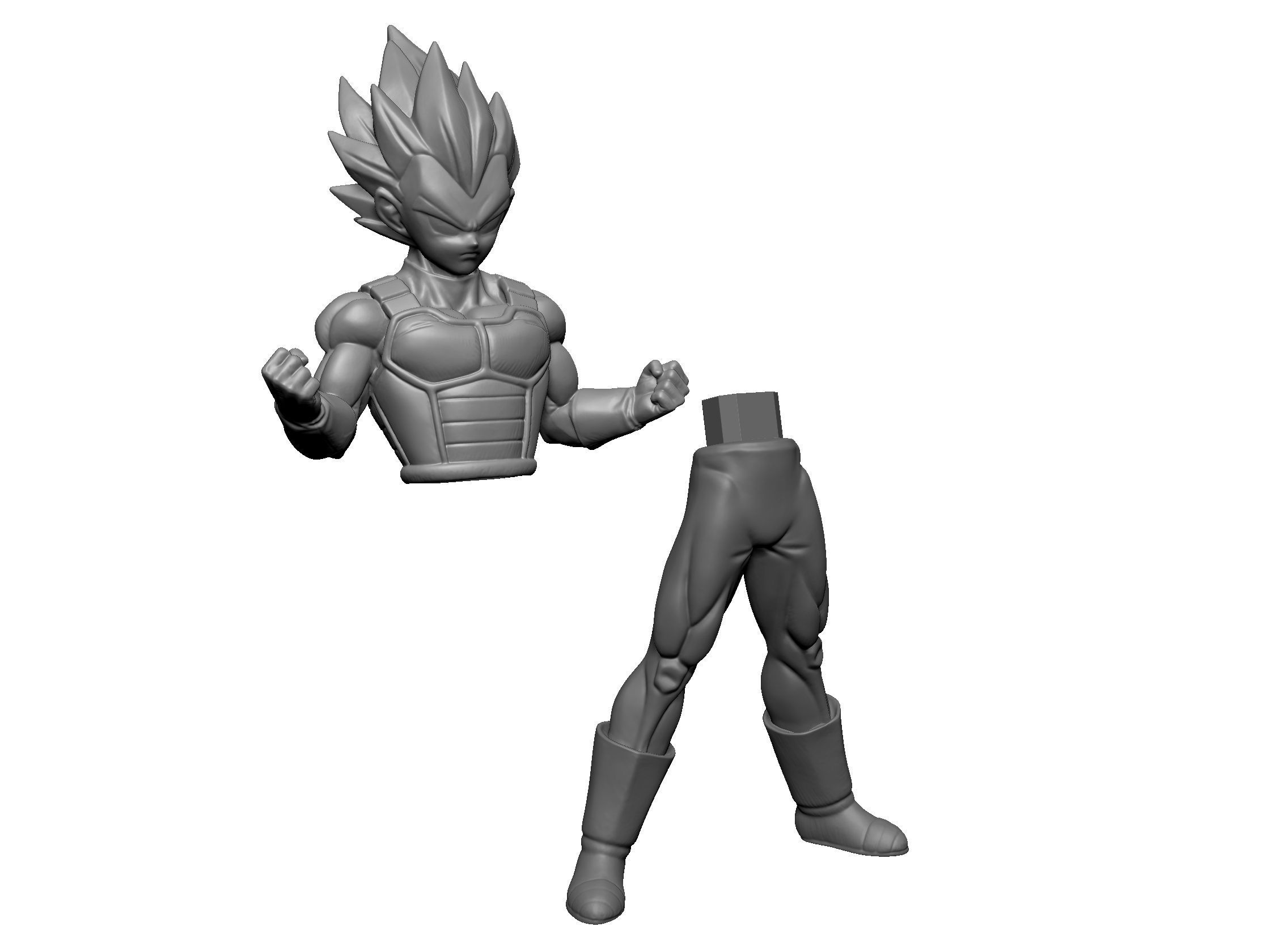 Dragon Ball Super Super Saiyan God Vegeta - 22 cm 3D model 3D printable | CGTrader