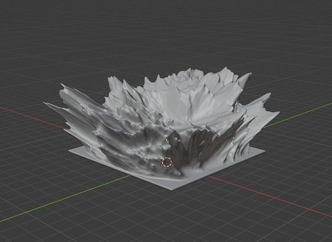 Wave Splash Stand 3D model 3D printable | CGTrader