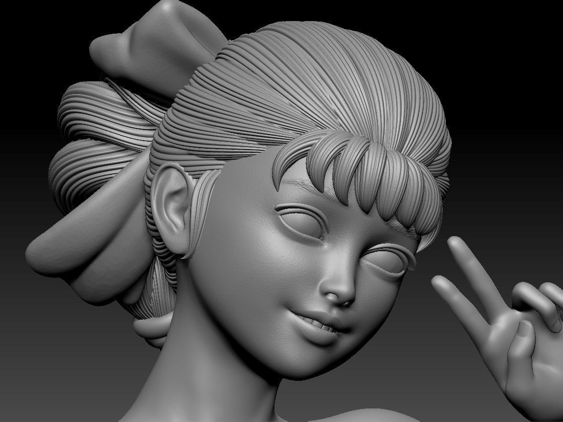 BULMA FANART - DRAGON BALL 3D model 3D printable | CGTrader