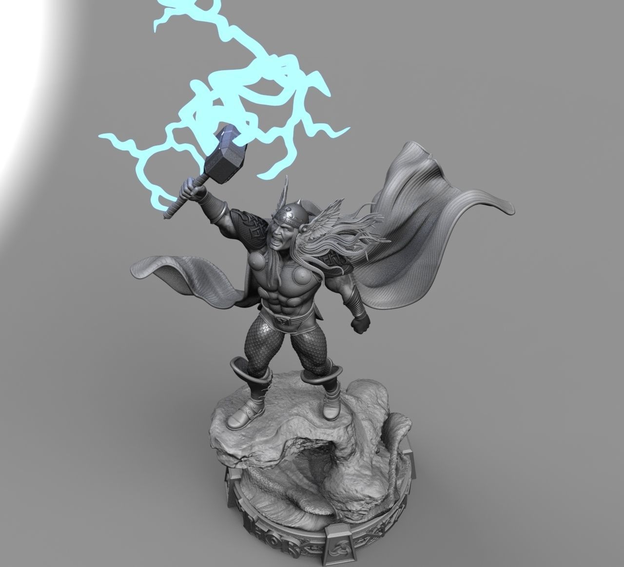 Thor God of Thunder 3D model 3D printable | CGTrader