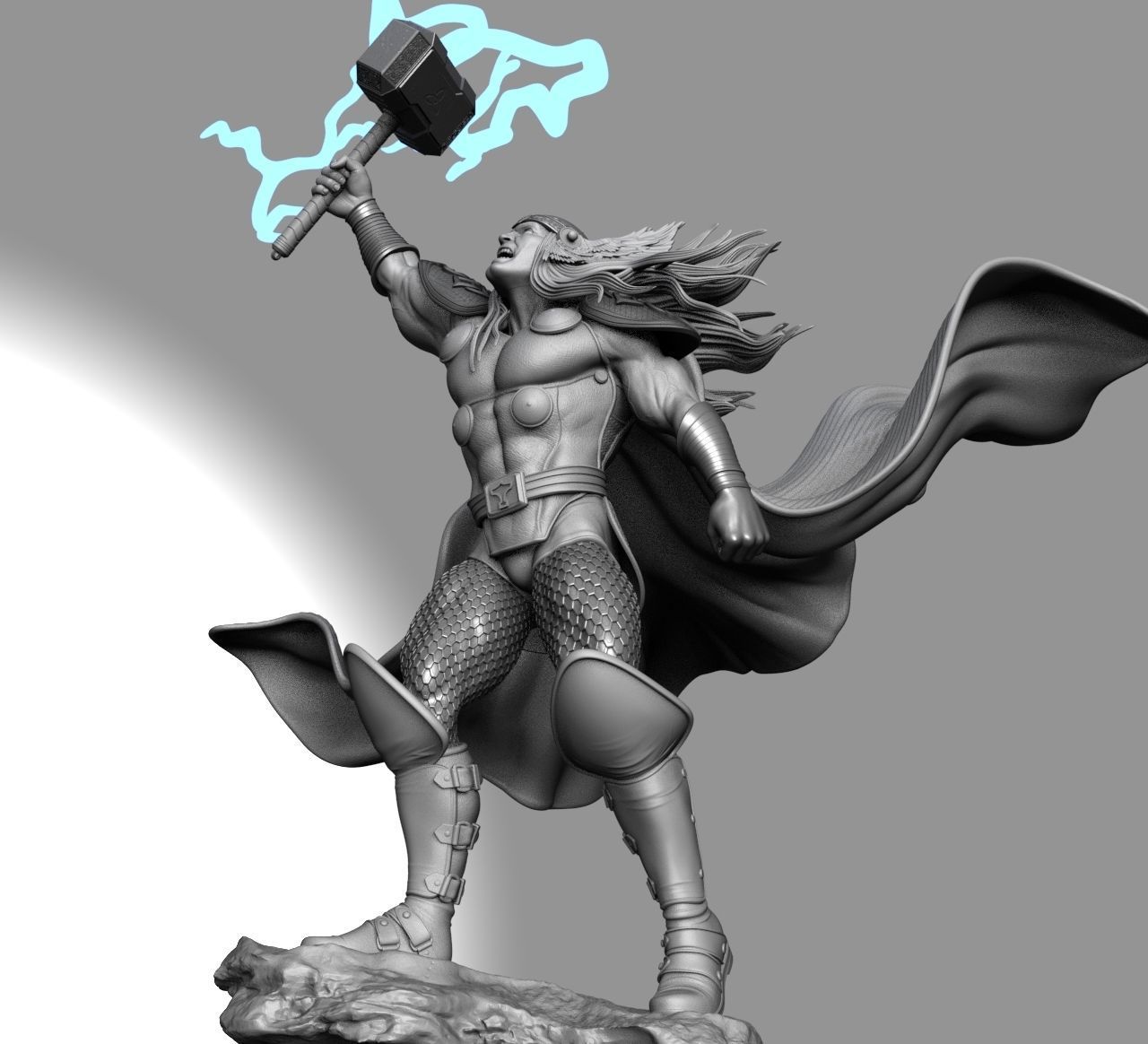 Thor God of Thunder 3D model 3D printable | CGTrader