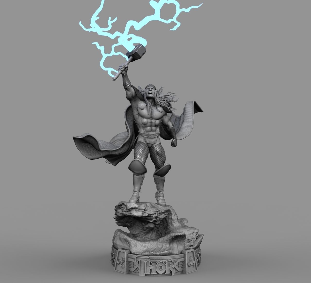 Thor God of Thunder 3D model 3D printable | CGTrader