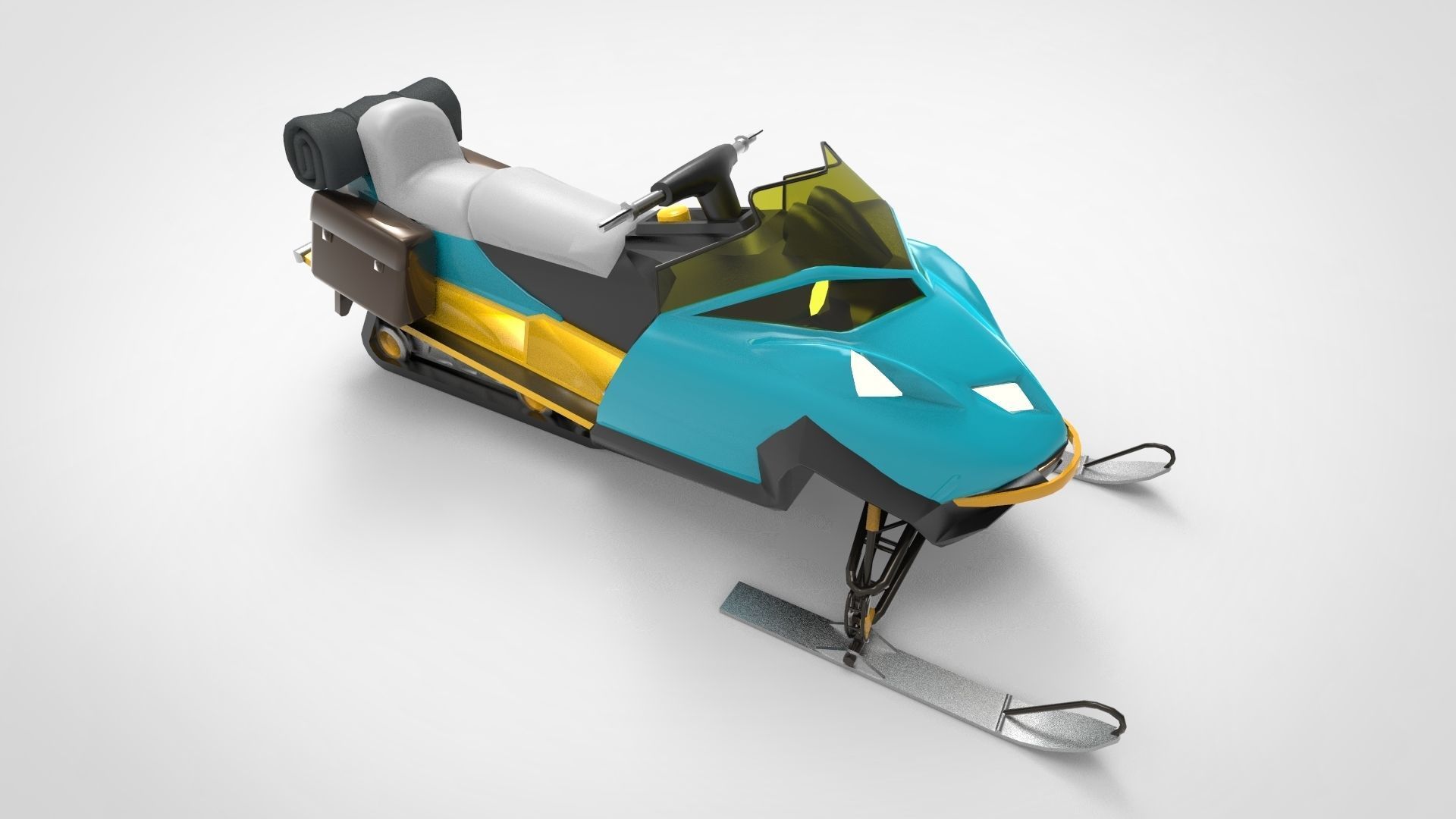 3D model snowmobile VR / AR / low-poly | CGTrader