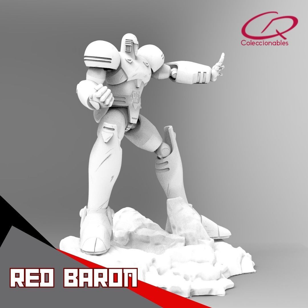 Red Baron FULL FIGURE 3D model 3D printable | CGTrader