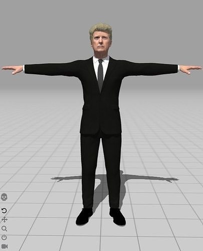 Donald Trump FBX Rigged 3D model rigged | CGTrader