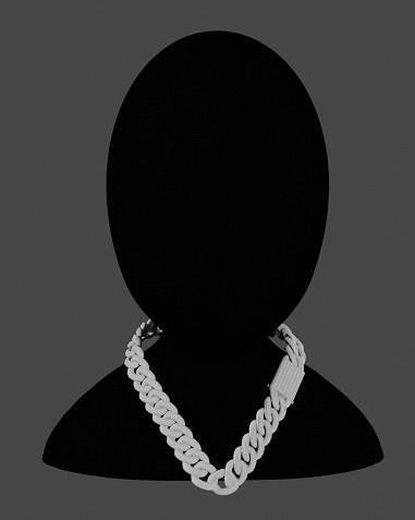3D model Made with the highest quality Cuban Chain VR / AR / low-poly ...