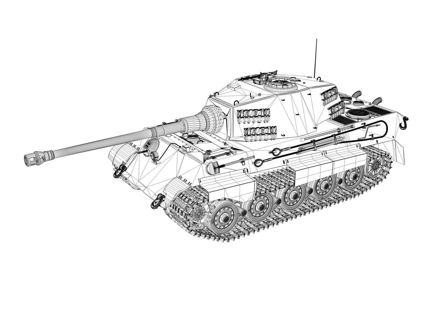 Panzerkampfwagen VI - Ausf B - Tiger II 3D Model - CGTrader.com