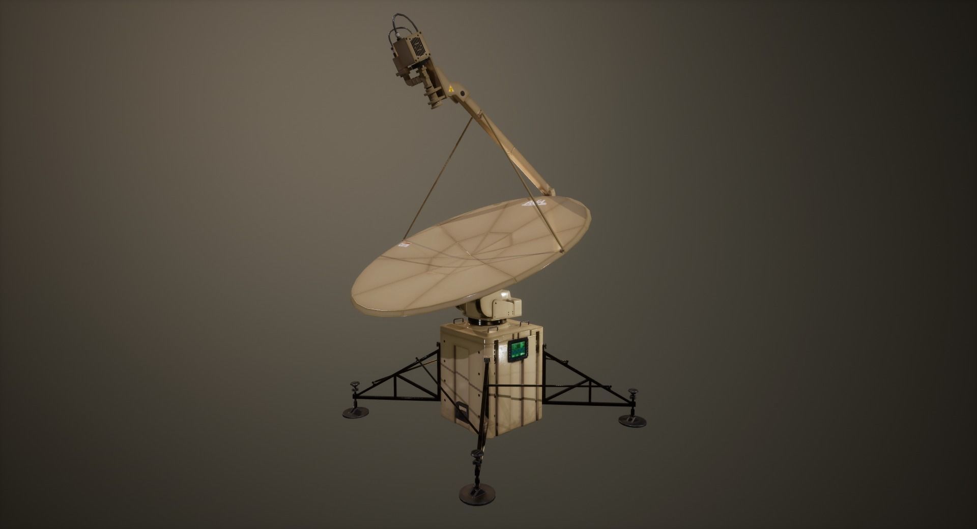 3D model Animated Military Radar VR / AR / low-poly | CGTrader
