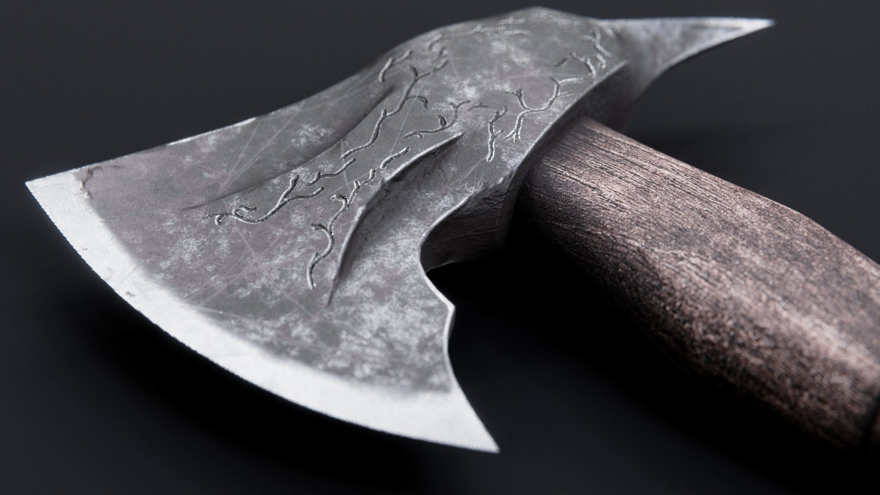 ancient combat axe 3D model | CGTrader