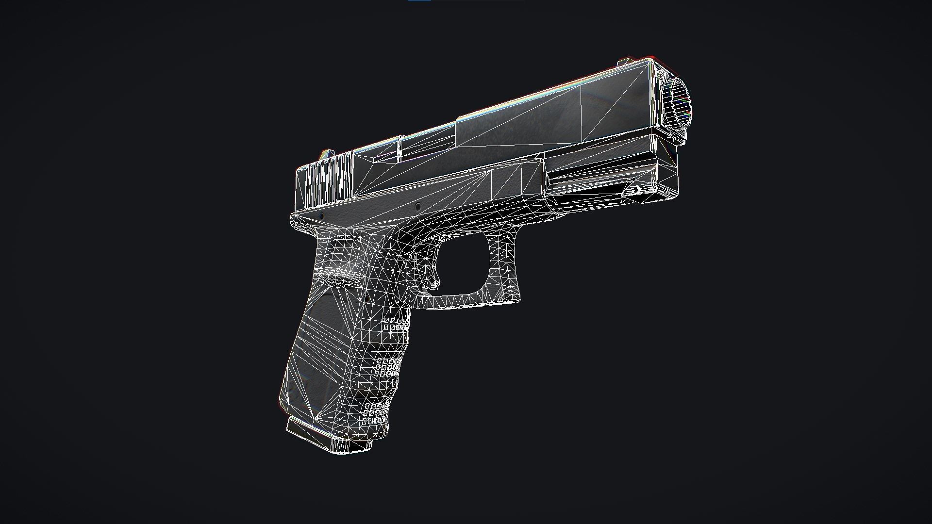 3D model 9MM Pistol VR / AR / low-poly | CGTrader