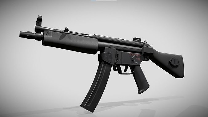 3D model MP5 Submachine-gun VR / AR / low-poly | CGTrader