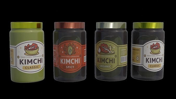 High-Quality Pickle Jar 3D Model 3D model | CGTrader