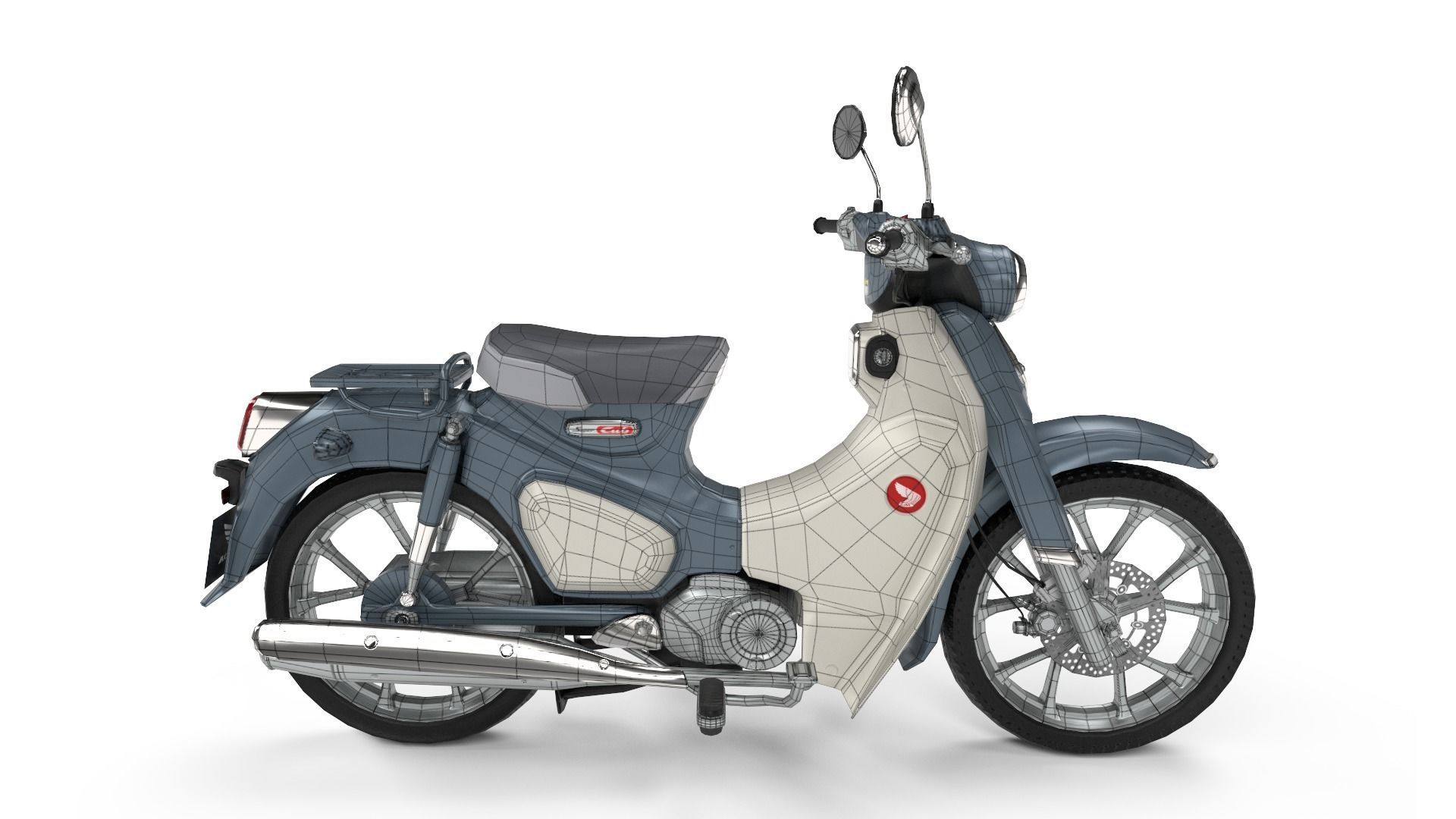 3D model Honda Super Cub C125 VR / AR / low-poly | CGTrader