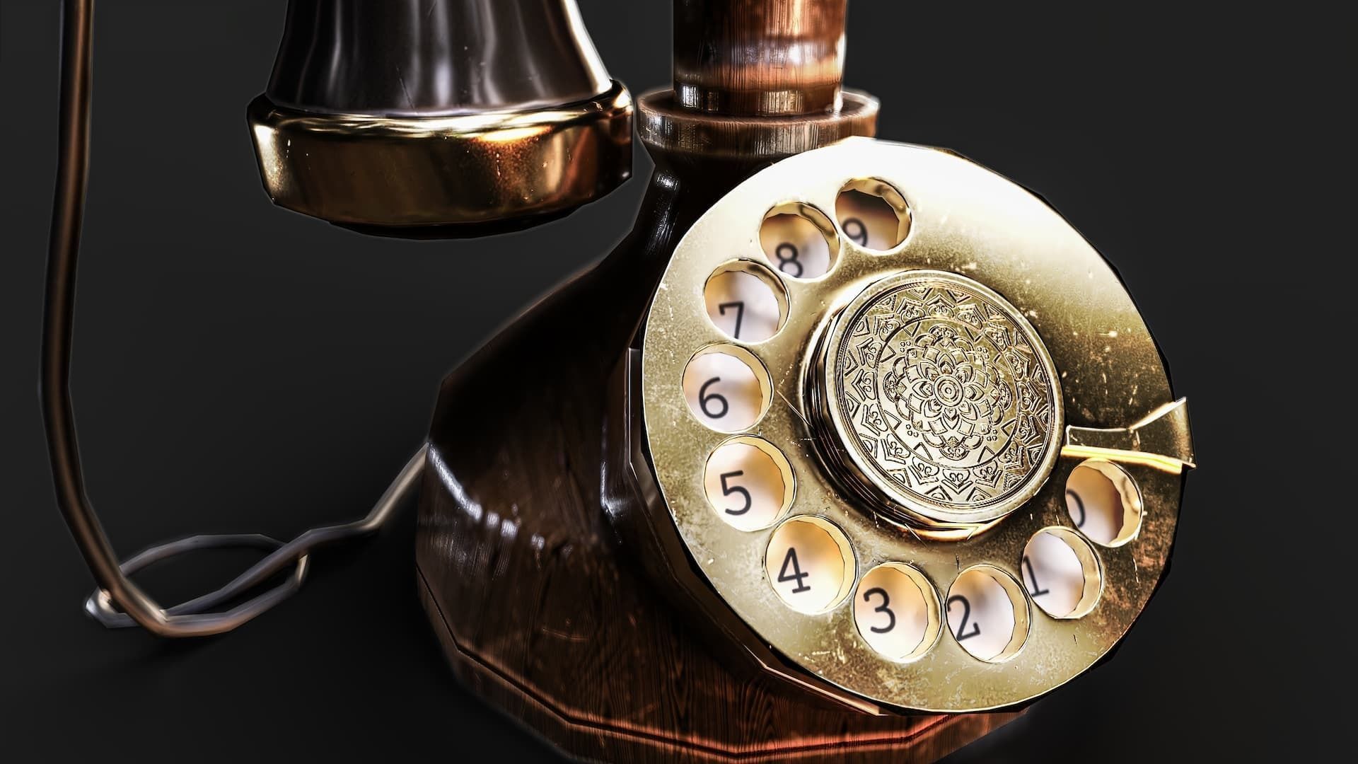 3D model Candlestick Phone 3D Model Game Ready VR / AR / low-poly ...