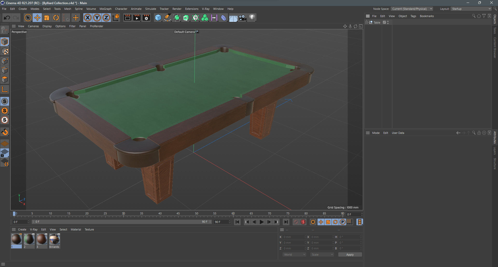 Billiard Table 3D model | CGTrader