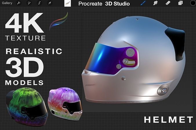 Procreate 3d Model - Bell Helmets 3D model | CGTrader