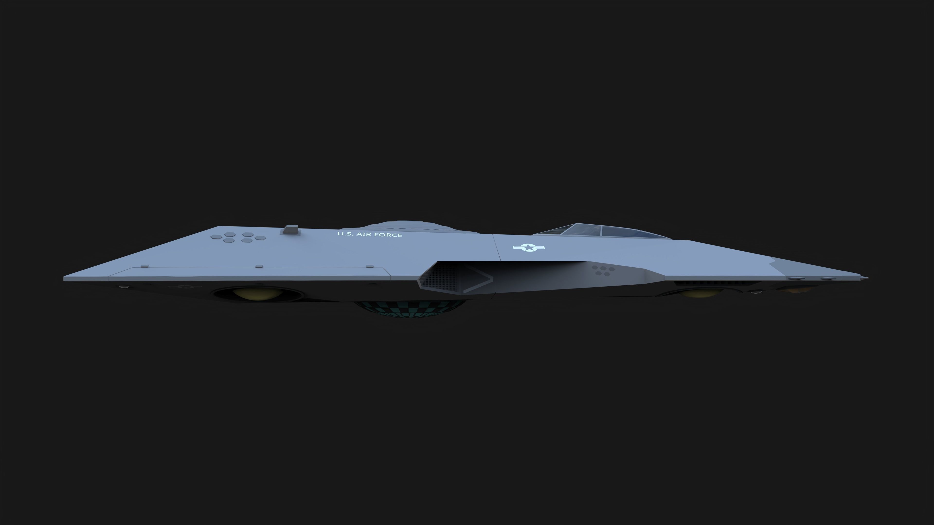 TR-3B Black Manta - OMSX 3D model | CGTrader