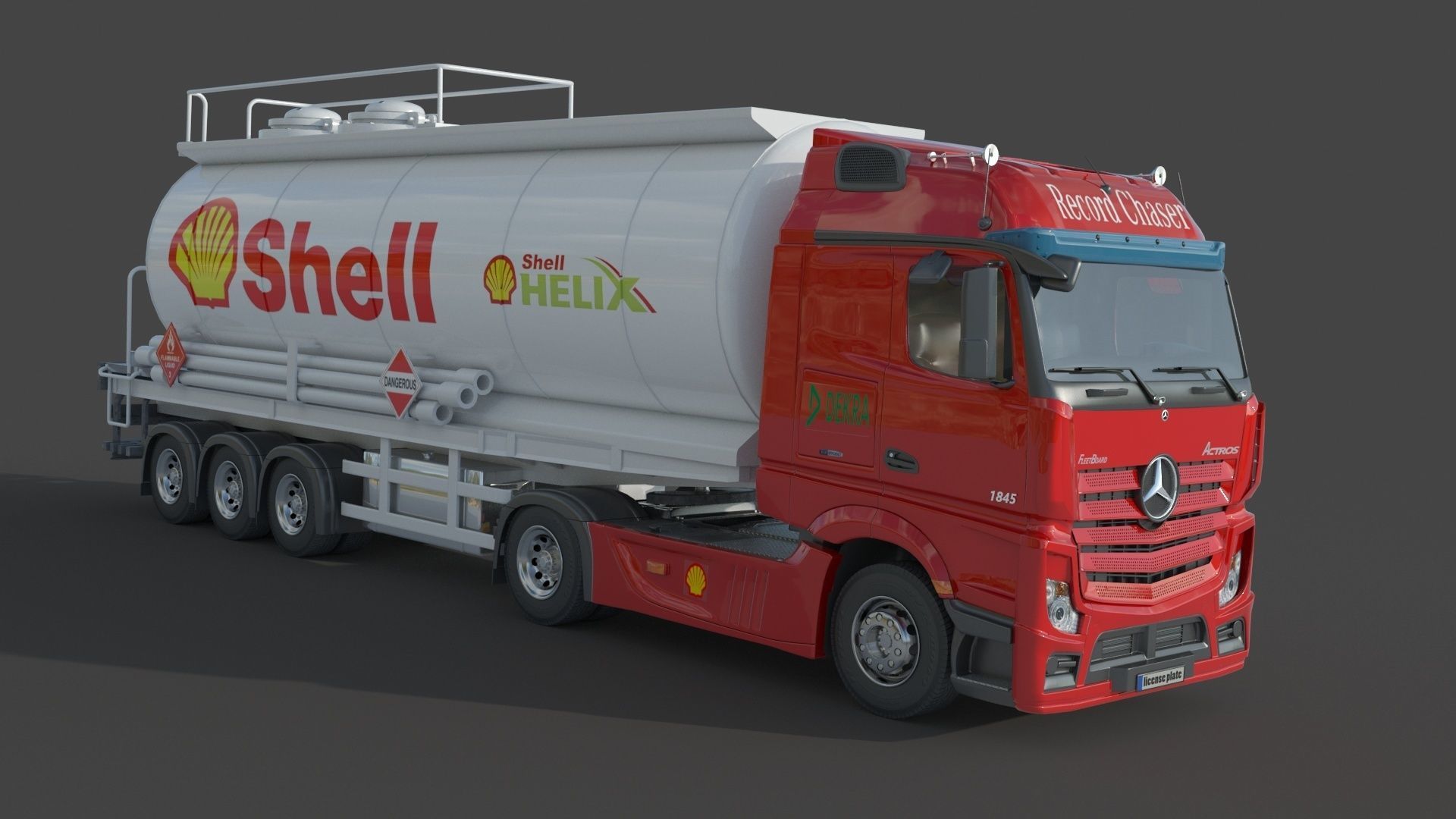 Mercedes Actros Fuel Tanker 3D model | CGTrader