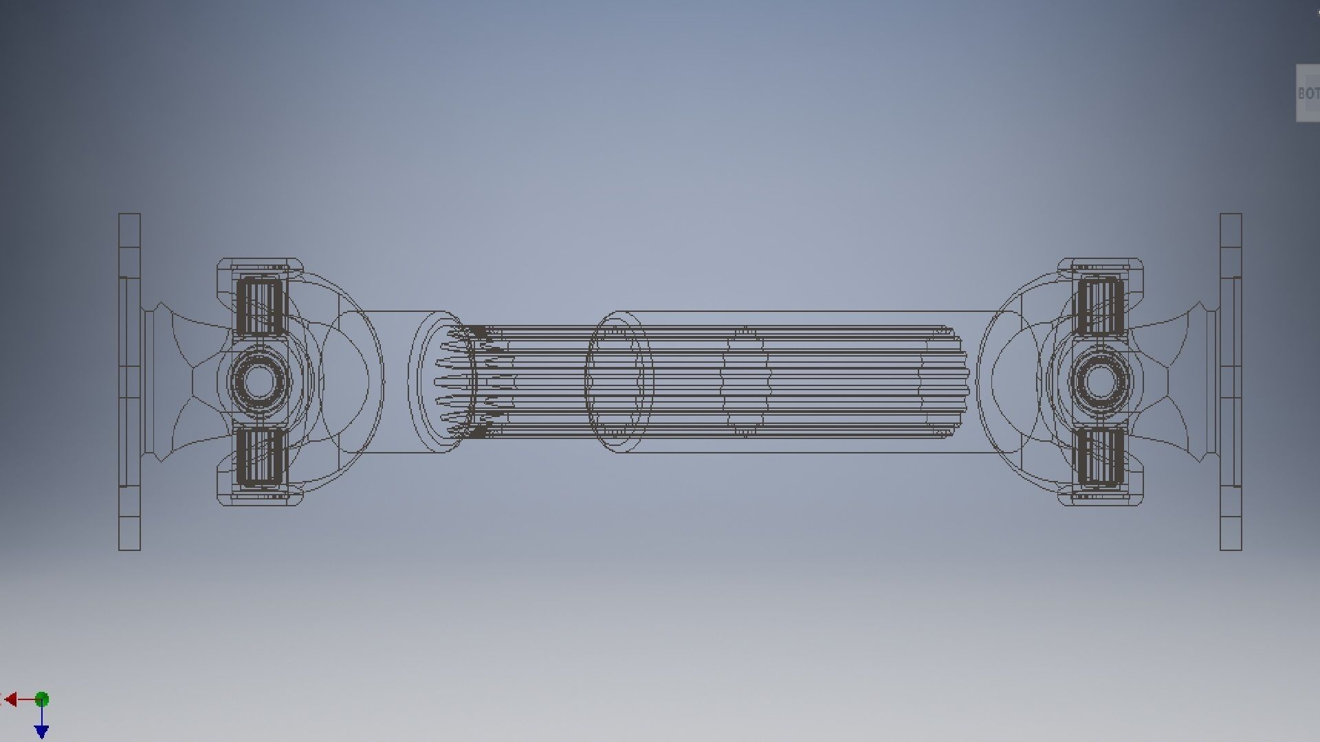 Double Cardan Shaft 3d model 3D model | CGTrader
