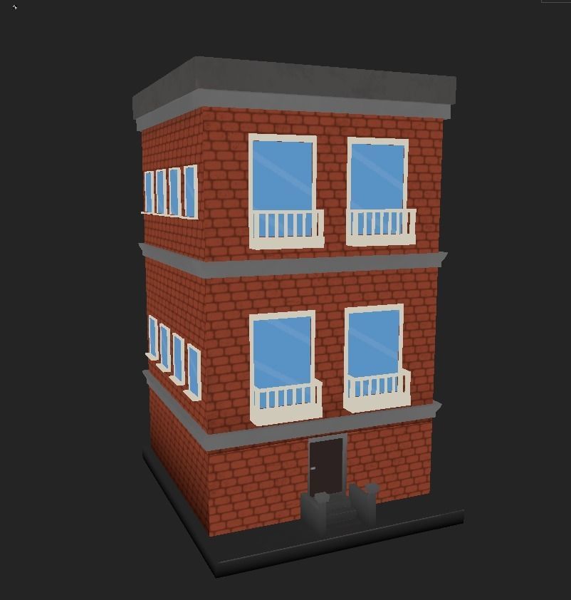 3D model Cartoon Stylized Building VR / AR / low-poly | CGTrader