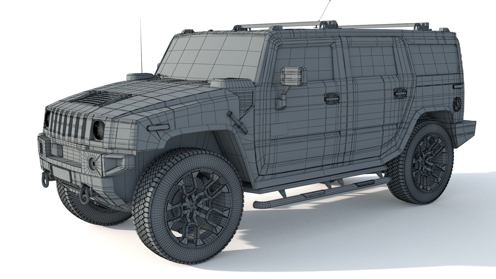 Hummer H 2 Specs 3D model | CGTrader
