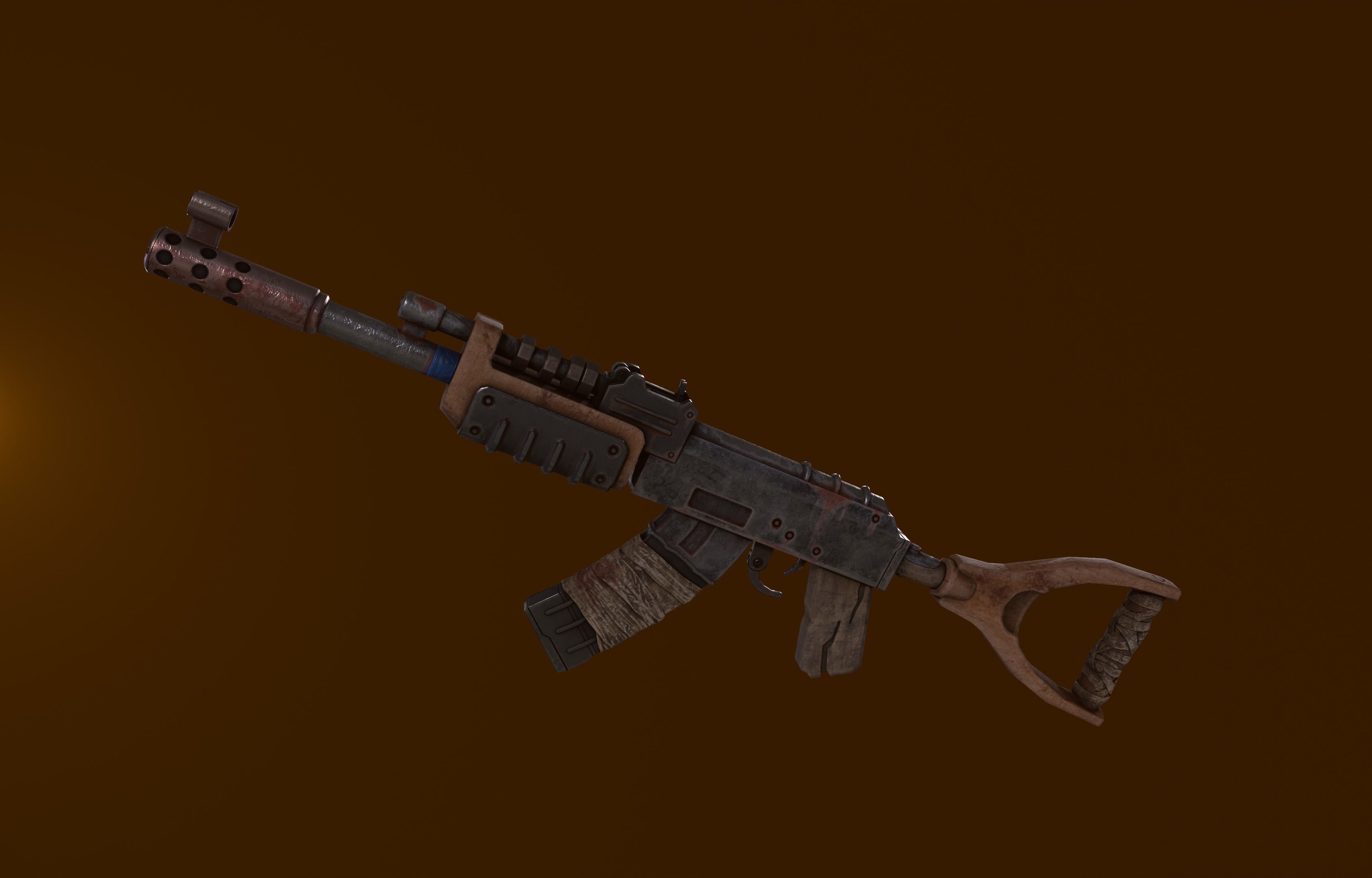 3D model Rust Kalash VR / AR / low-poly | CGTrader