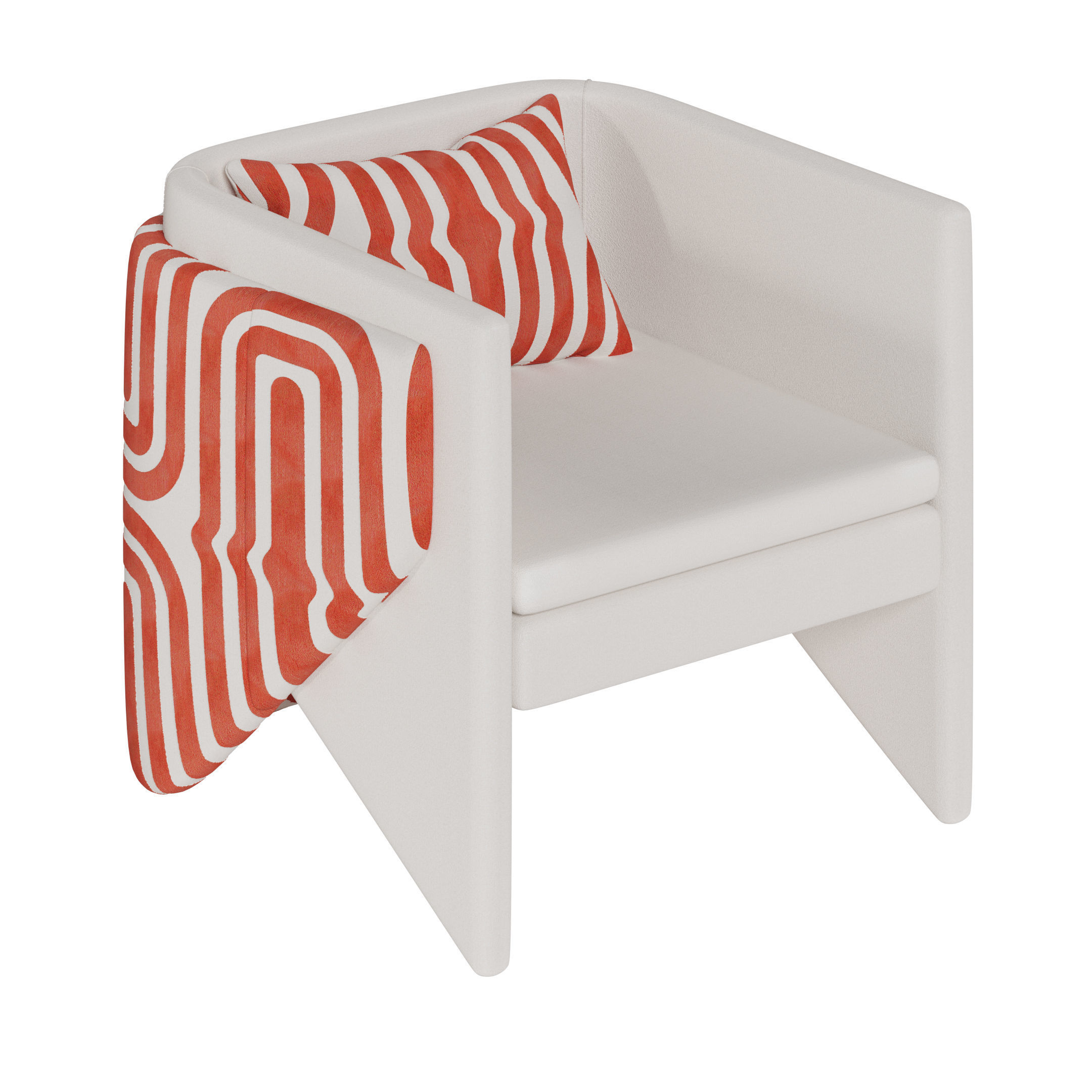 Fun single Arm chair 3D model | CGTrader
