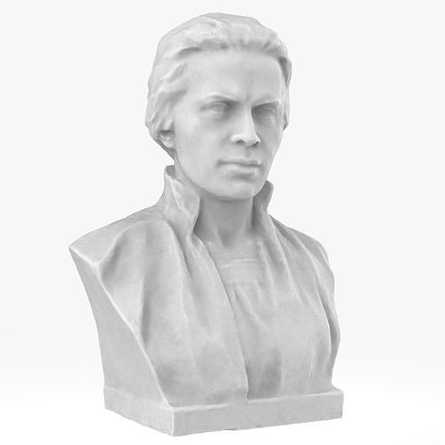 Lesya Ukrainka sculpture 3D model | CGTrader