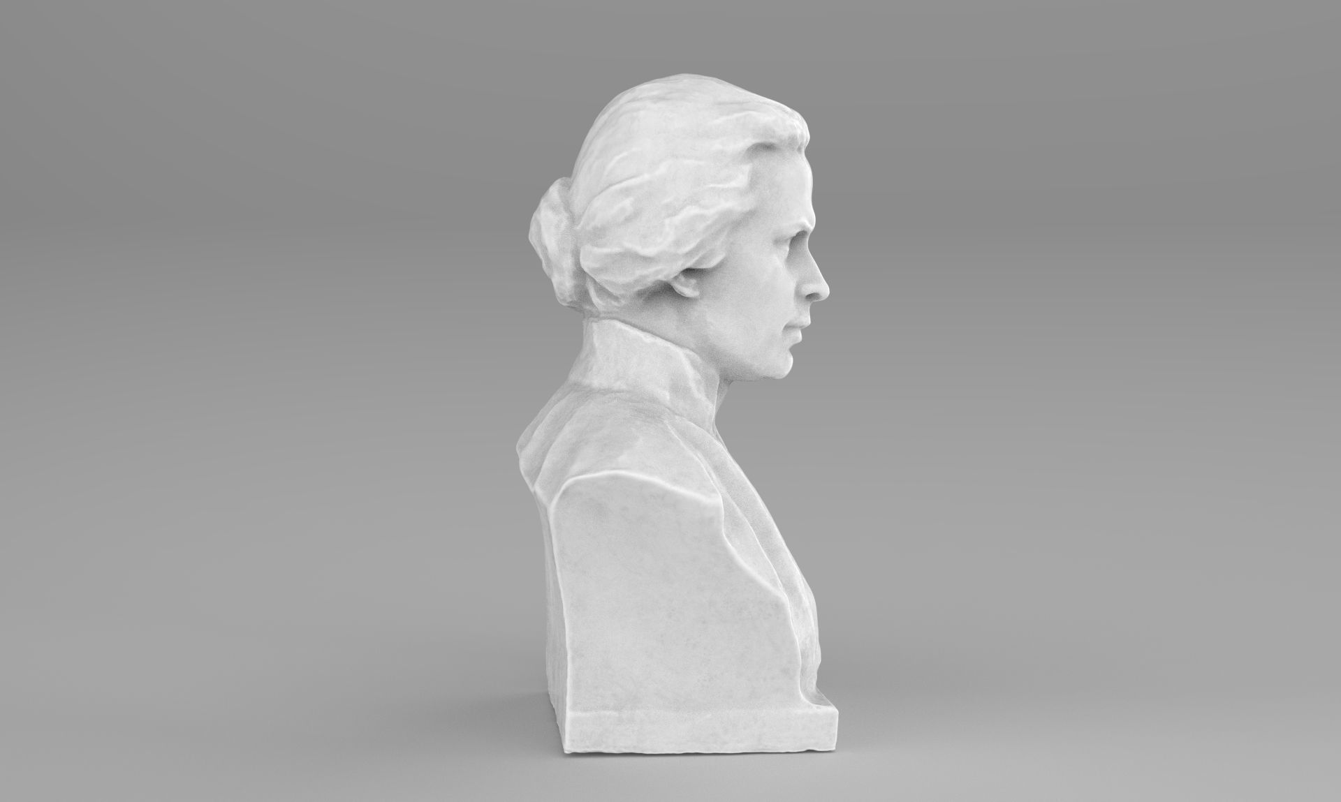 Lesya Ukrainka sculpture 3D model | CGTrader