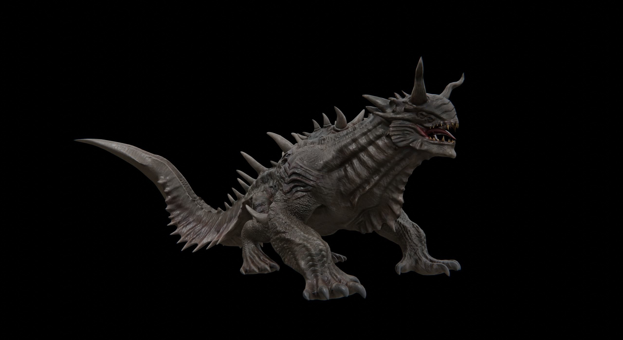 3D model Dragon Alien Creature VR / AR / low-poly | CGTrader