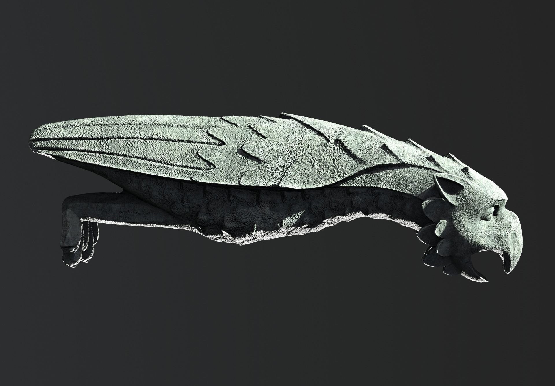 3D model Waterspout Gargoyle Owl Parrot VR / AR / low-poly | CGTrader