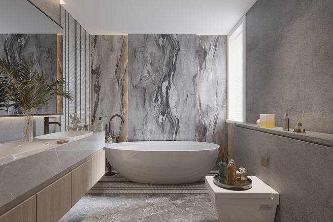 shower Modern bathroom 3D model | CGTrader