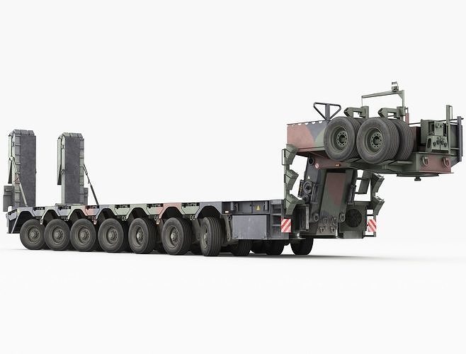 SaAnh 70t Military semi-trailer 3D model | CGTrader