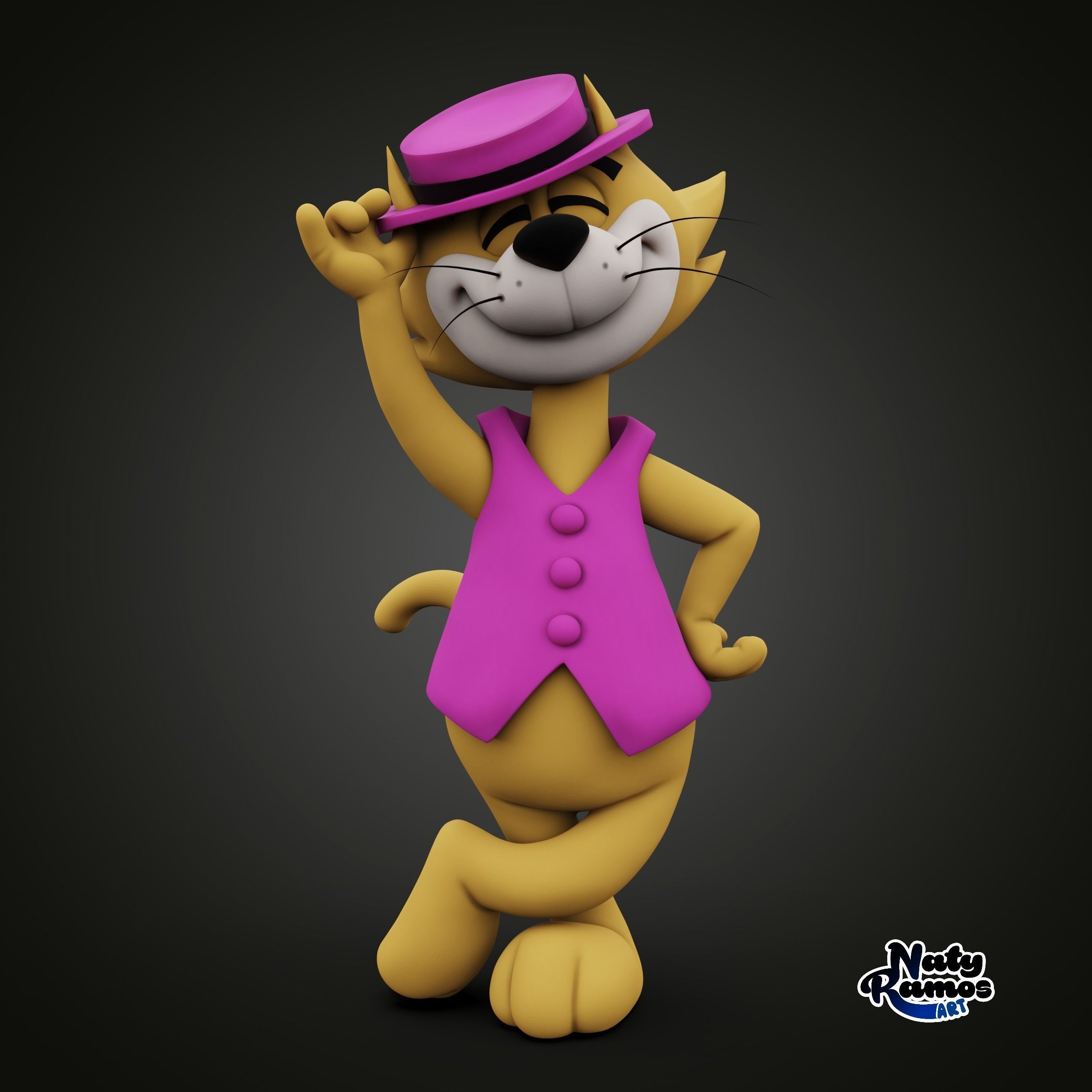TOP CAT 3D model 3D printable | CGTrader