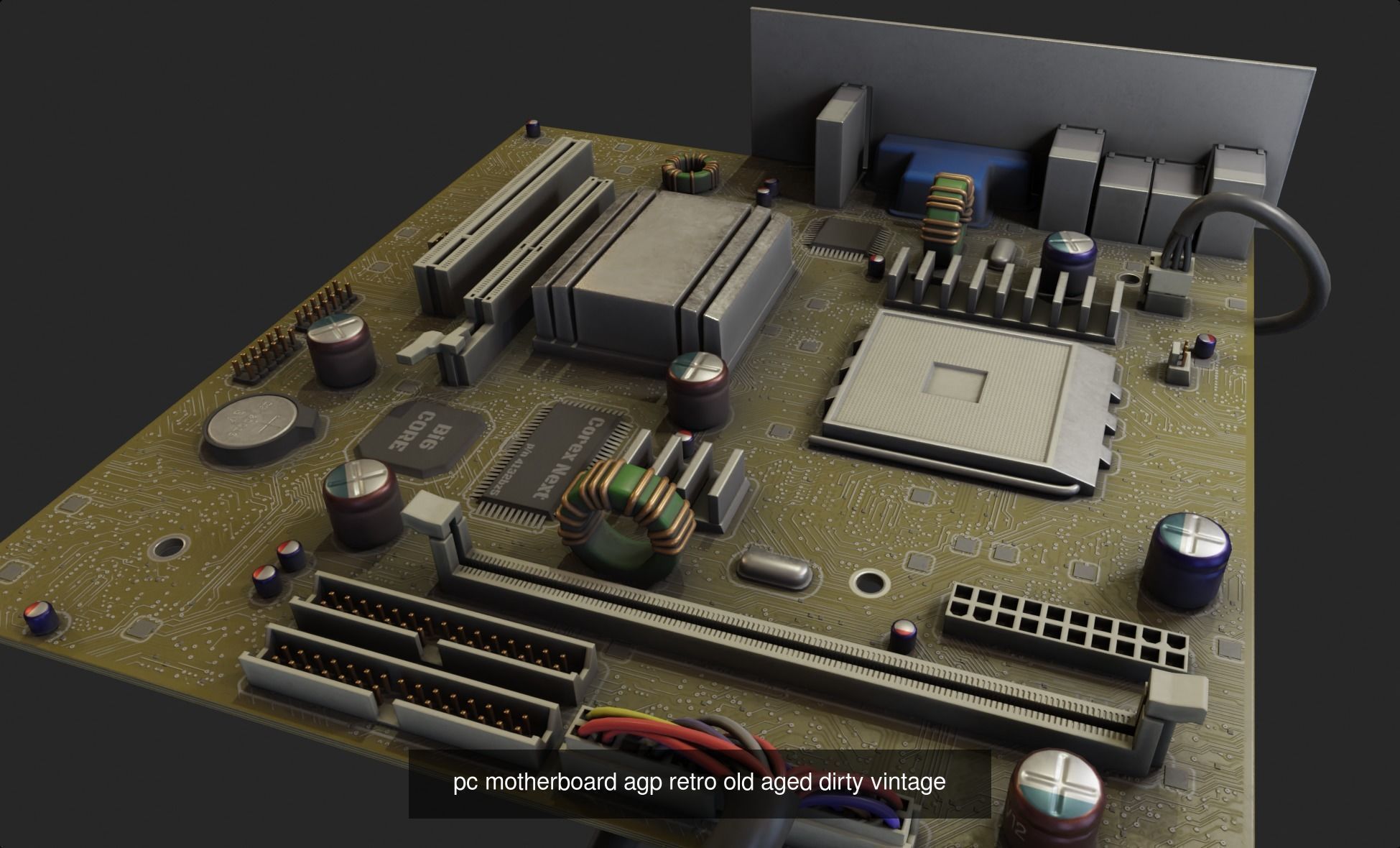 pc motherboard collection pack rgb lowpoly circuit board VR / AR / low ...