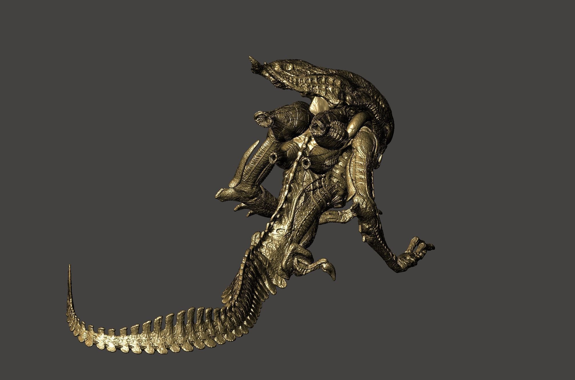 TITAN XENOMORPH QUEEN ALIEN ALIENS DARK DESCENT ULTRA DETAILED 3D model ...