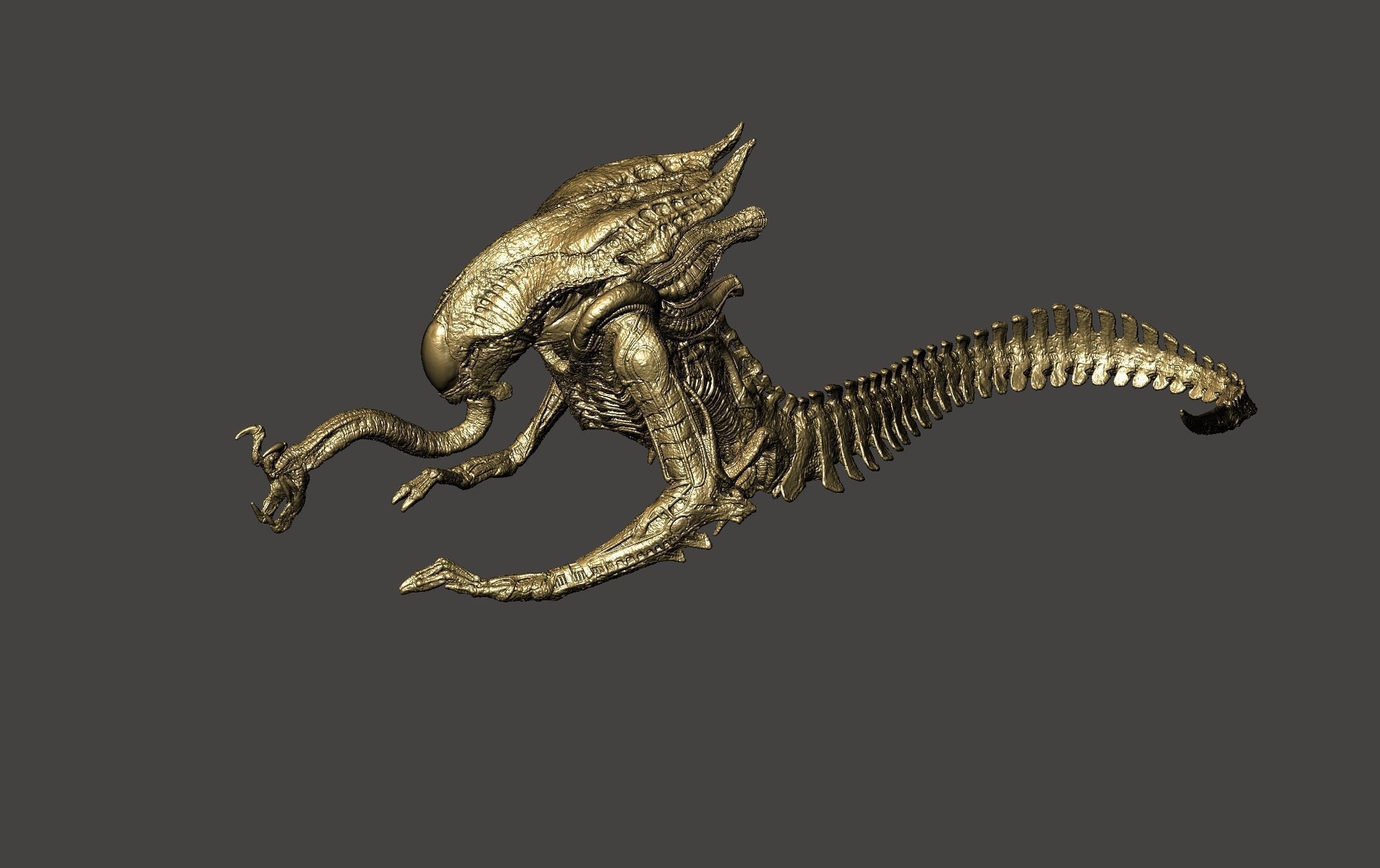 TITAN XENOMORPH QUEEN ALIEN ALIENS DARK DESCENT ULTRA DETAILED 3D model ...