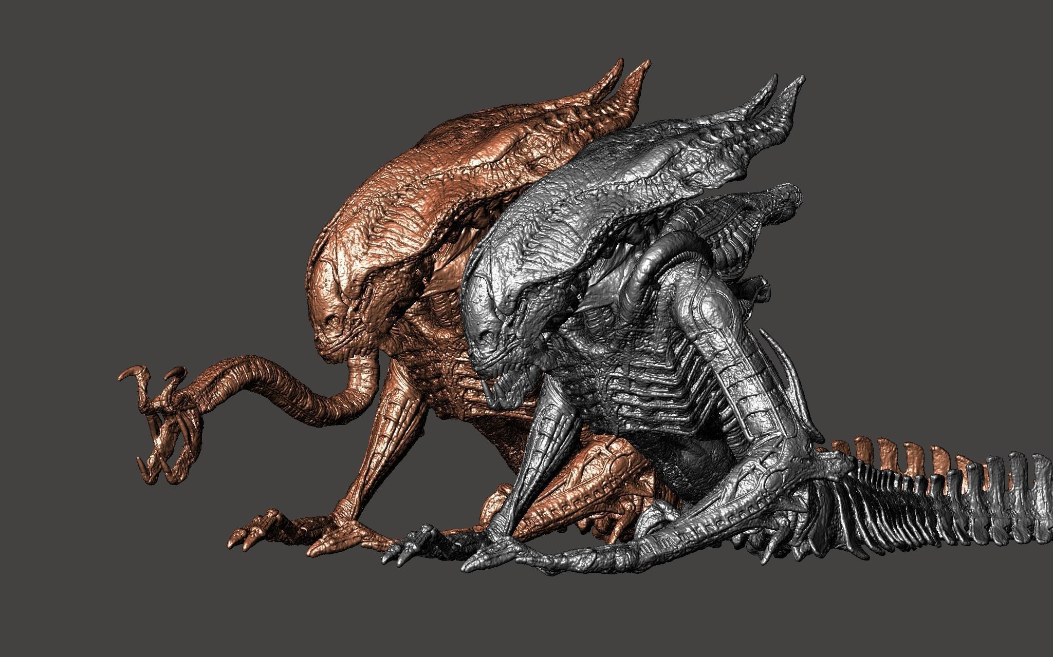 TITAN XENOMORPH QUEEN ALIEN ALIENS DARK DESCENT ULTRA DETAILED 3D model ...