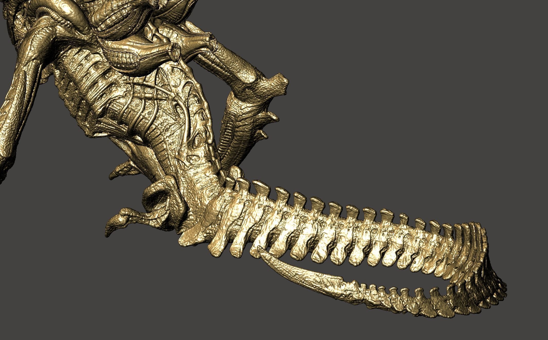 TITAN XENOMORPH QUEEN ALIEN ALIENS DARK DESCENT ULTRA DETAILED 3D model ...