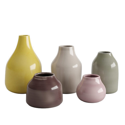 Kahler Botanica Mini Vase 5 Pack 3D model | CGTrader