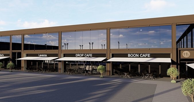 Open area Mall 3D model | CGTrader