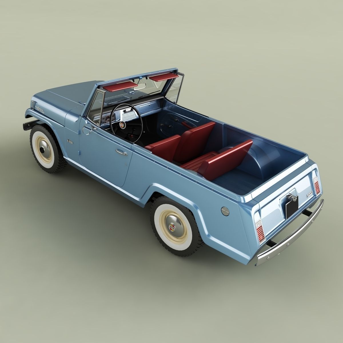 Jeepster Commando C101 3D model | CGTrader