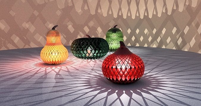 Pumpkin light Lampion 3D model 3D printable | CGTrader