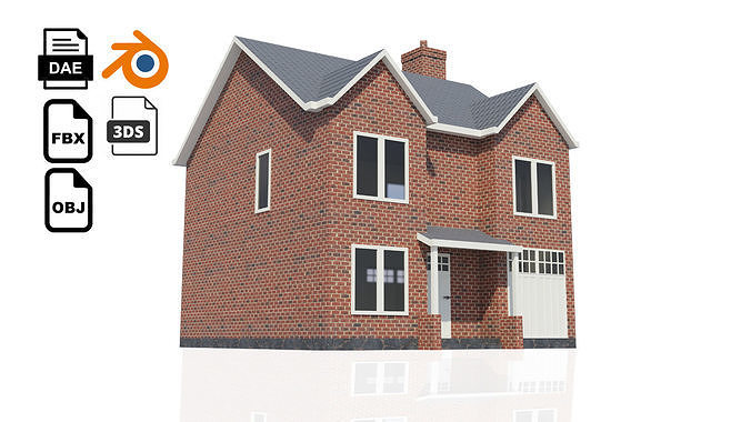 3D model British House Design 007 VR / AR / low-poly | CGTrader